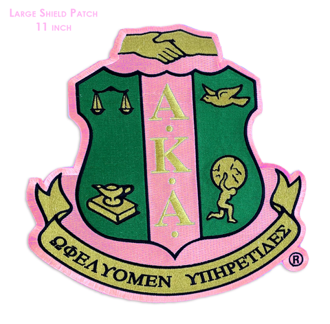 Aka Sorority Shield With Pearls